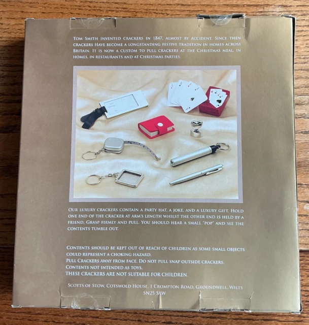 SCOTTS OF STOW Boxed Luxury Christmas Crackers Pack of 6 £19.36 ...