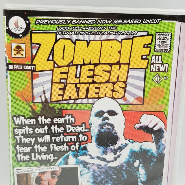 ZOMBIE FLESH EATERS (DVD, 1979) Lucio Fulci Horror Rare Uncut - Region ...