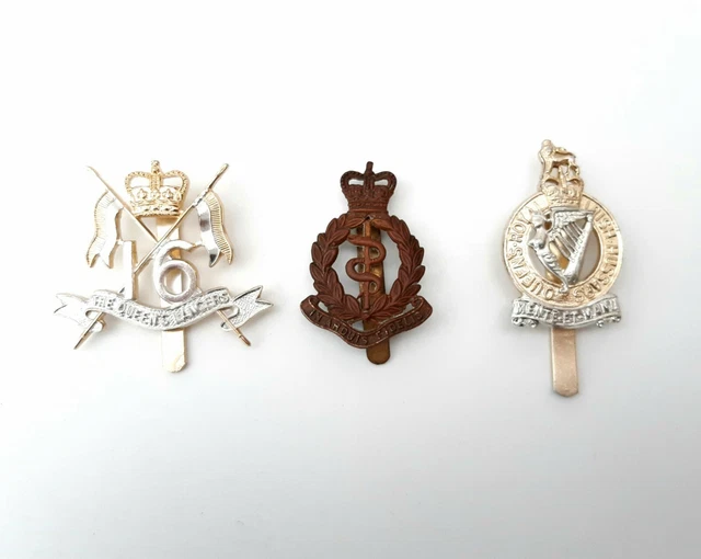 COLLECTION 3 CAP Badges - Queens Royal Irish Hussars , The Queens ...