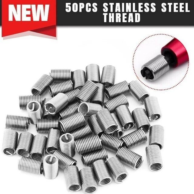 50X M6X1.0X3D HELICOIL Edelstahl Gewinde Reparatur Einsatz Satz Ausr ...