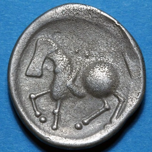 ANCIENT CELTIC-SILVER TETRADRACHM coin-as Philip the great macedon-300 ...