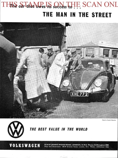 VOLKSWAGEN VW BEETLE Saloon Motor Car ADVERT (4) Original 1961 Print Ad ...