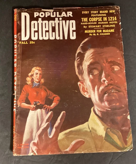 VINTAGE 1953 POPULAR Detective Magazine Fall Issue Hard-Boiled Murder ...