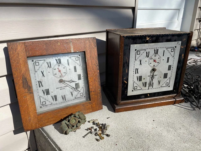 ANTIQUE CALL BOX / Clock by Holtzer Cabot of Boston For Parts / Repair ...