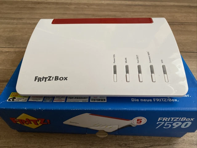 AVM FRITZ!BOX 7590 WLAN Router mit Modem - Weiß (20002784) EUR 115,00 ...