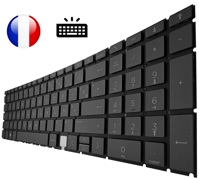 CLAVIER ORIGINAL FRANÇAIS AZERTY pour HP ENVY x360 15-ED - Avec Rétro ...