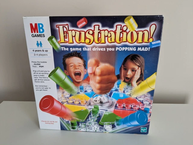 FRUSTRATION 2000 BOXED Board Game Pop-O-Matic MB Games Vintage Complete ...