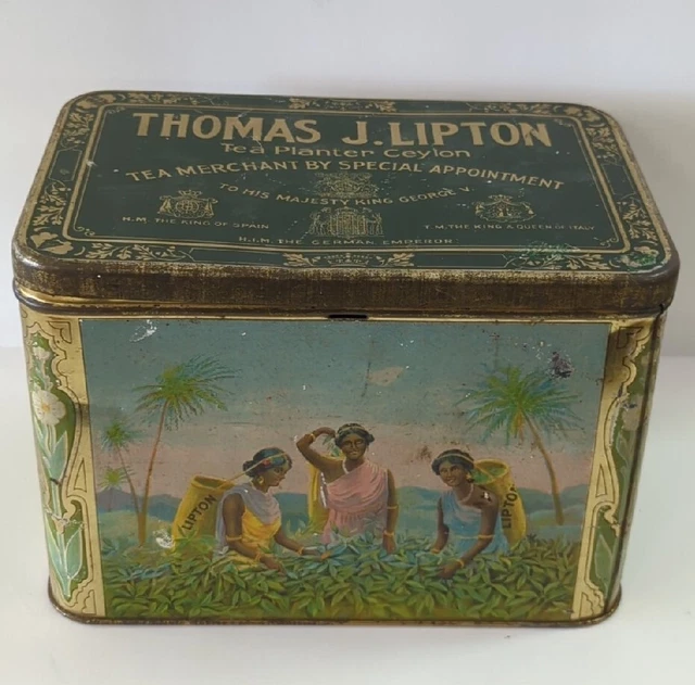 1930'S THOMAS J Lipton Ceylon 3LB Tea Tin $39.00 - PicClick CA