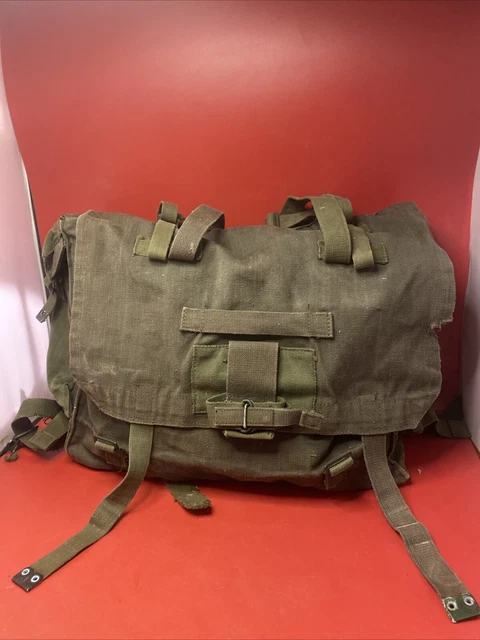 GENUINE VINTAGE BRITISH Army 58 Pattern Webbing Large Pack Grade 1 ...