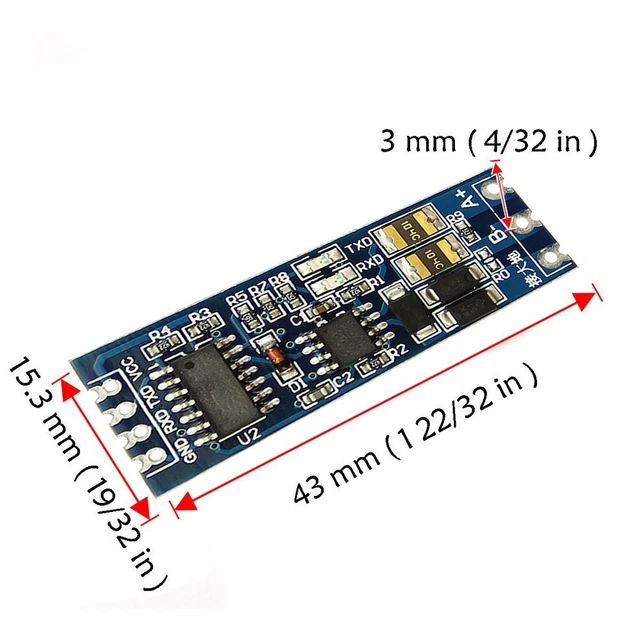 HIGH QUALITY TTL to RS485 UART Converter LED Indicator Lights for Monitoring $15.80 - PicClick AU