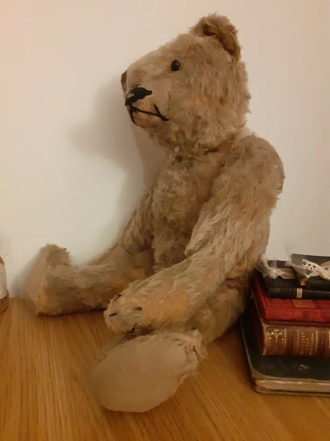 RARE ANTIQUE STRUNZ ? bear Early German? jointed Mohair Teddy Bear long ...