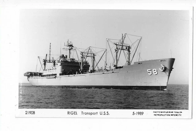 BATEAU MARINE Navire Transport Uss Rigel EUR 2,00 - PicClick FR