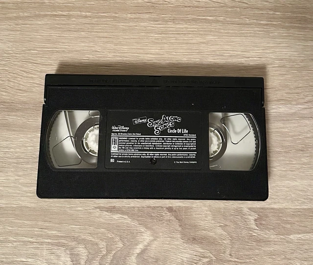 DISNEY'S SING ALONG Songs Circle Of Life VHS Vintage Disney Classic ...