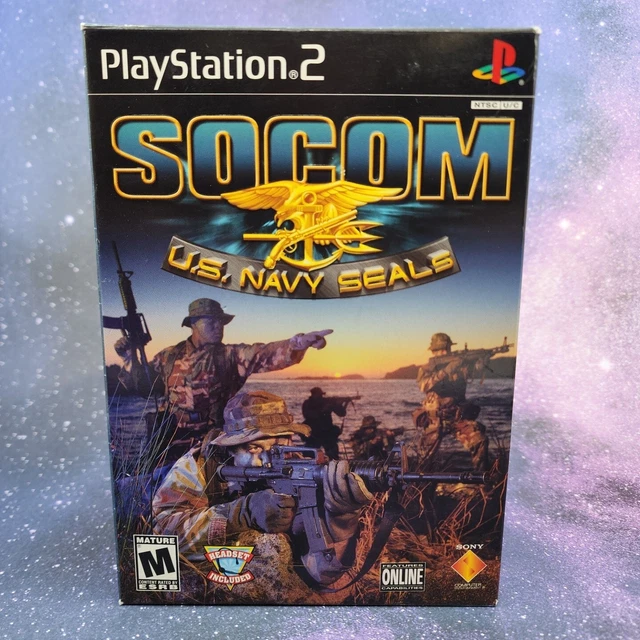 SOCOM: U.S. NAVY SEALs (Sony PlayStation 2, 2002) Headset Bundle Sealed ...