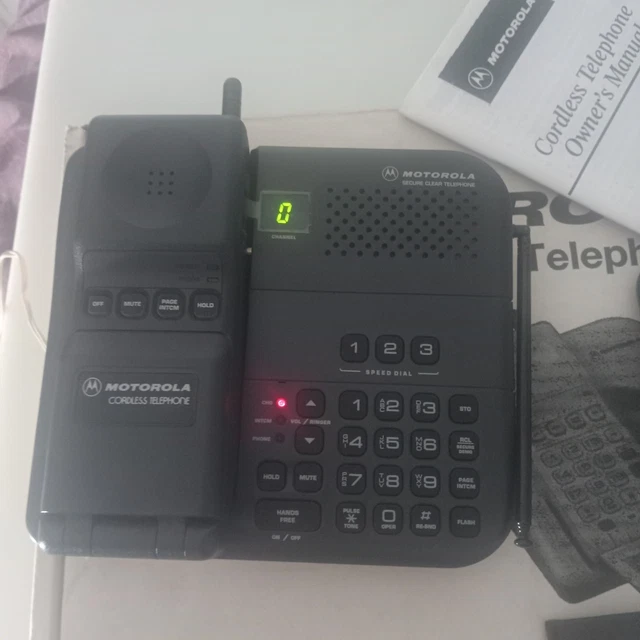 VINTAGE SUPER RARE Motorola Cordless Flip Home Phone Model Series 560 ...