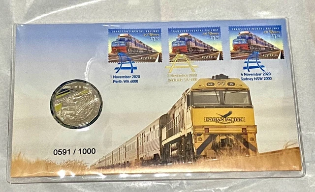 2020 INDIAN PACIFIC Transcontinental Railway Impressions PNC Stamp ...