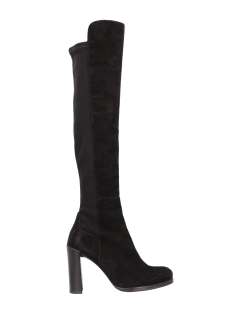 &STIVALI OVER-THE-KNEE STUART WEITZMAN nero camoscio ""All Jill"" UK 6 ...