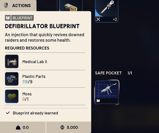 DEFIBRILLATOR BLUEPRINT FOR Arc Raiders Xbox One/Pc/Ps5 Fast Delivery ️ ...