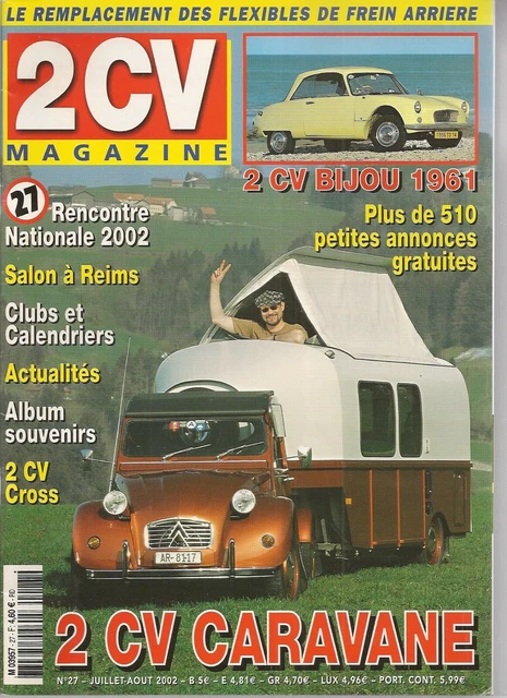 2CV MAGAZINE 27 CITROEN 2CV CARAVANE 11m CITROEN 2CV BIJOU 1961 ...