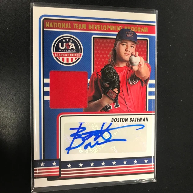 BOSTON BATEMAN 2023 Stars & Stripes Jersey Auto Autograph #BA Team USA ...