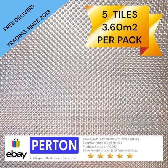10 PLASTIC PRISMATIC Light Diffuser Suspended Ceiling Tile 595x595mm 10 ...