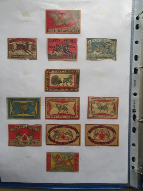 12 OLD JAPANESE Matchbox Labels.design 1. £5.00 - PicClick UK