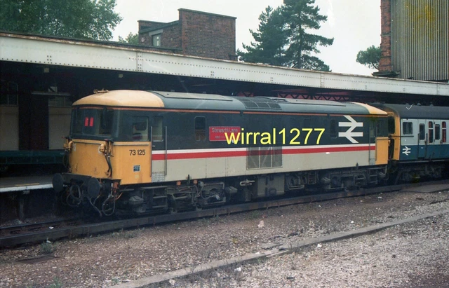 ORIGINAL RAILWAY PHOTOGRAPHIC negative Class 73 73125 at Bournemouth £3 ...