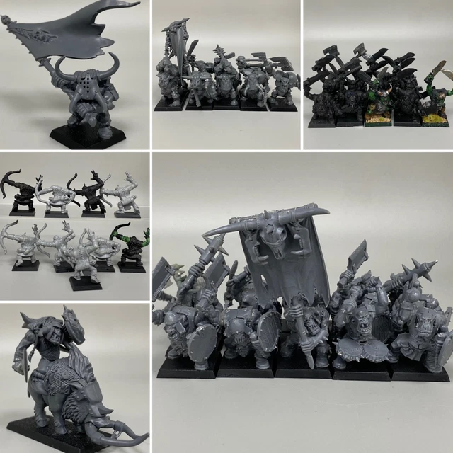 ORKS BÜNDEL ARMEE Force Warhammer Die Alte Welt Fantasy Aos Waaaghboss Black Orc EUR 153,13 ...