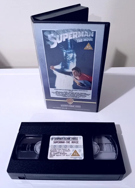 SUPERMAN THE MOVIE - vhs video tape - Cult Classic - Warner Home Video ...