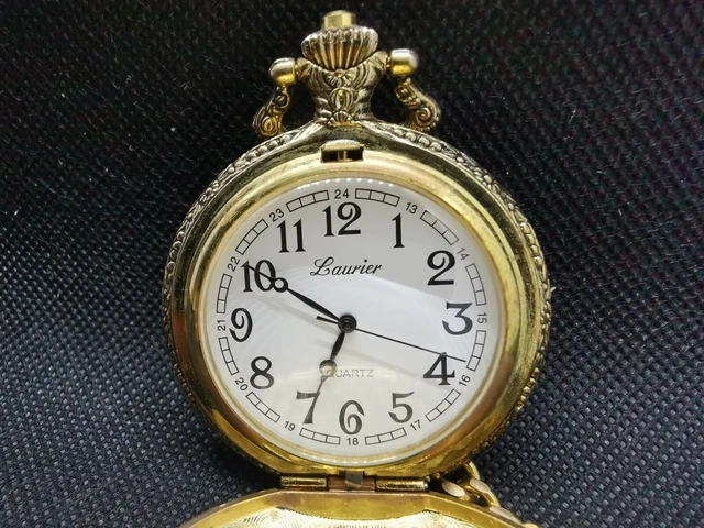LAURIER TASCHENUHR POCKET Watch Golf Stahl Quartz EUR 44,90 - PicClick DE