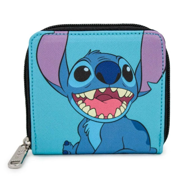 LILO & STITCH Stitch Smiling Pose Zip Around Wallet EUR 23,16 - PicClick FR