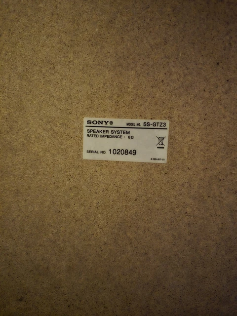 2 SONY SPEAKERS and A Subwoofer Great Sound Quality £65.00 - PicClick UK