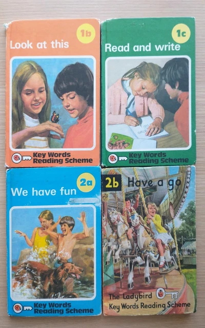 LADYBIRD BOOKS 4 Vintage. Key Words Reading Scheme. Series 641. Job Lot ...