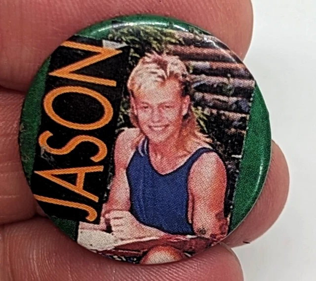 VINTAGE JASON DONAVAN Actor Neighbours Singer Australian 1980's Badge ...