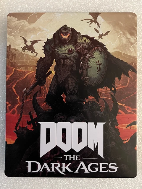 DOOM THE DARK Ages Custom-Made G2 Steelbook Steelcase PS4/PS5/XBOX (NO ...