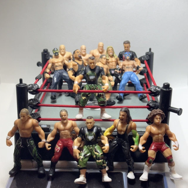 JAKKS MICRO MINI Aggression WWE Wrestling Figurines Bundle x15 | Bague ...