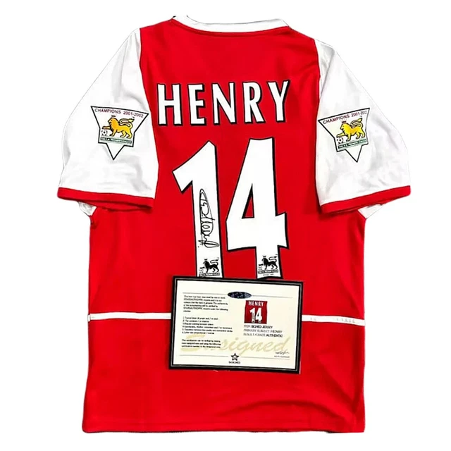 ARSENAL 02/03 HOME Jersey By Henry Signed £79.00 - PicClick UK