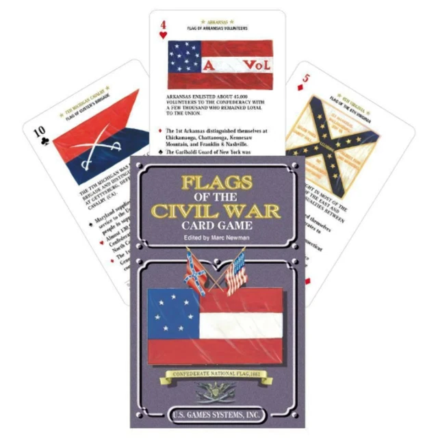 FLAGS OF THE Civil War Playing Cards Deck Us Games Systems Magic Tricks ...