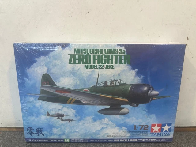 TAMIYA 1/72 MITSUBISHI A6M3/3a Model 22 (Zeke) Zero Fighter TAM60785 $1 ...