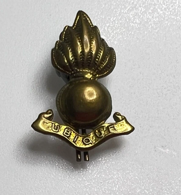 WW1 ROYAL ARTILLERY Brass collar Badge With fixing pin 40 x 26 mm £12. ...