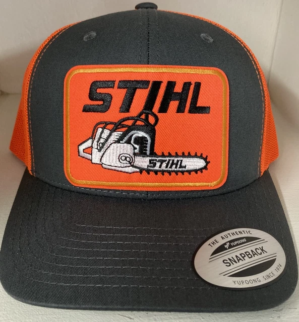 STIHL CHAINSAW SNAPBACK High Visibility TRUCKER Hat Cap Classic New ...