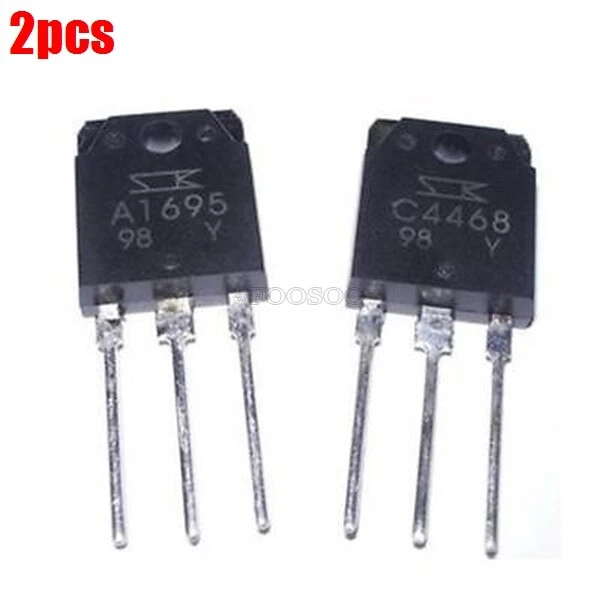 2 PAAR 2SA1695/2SC4468 versenkter Transistor C4468/A1695 ist EUR 3,45 ...