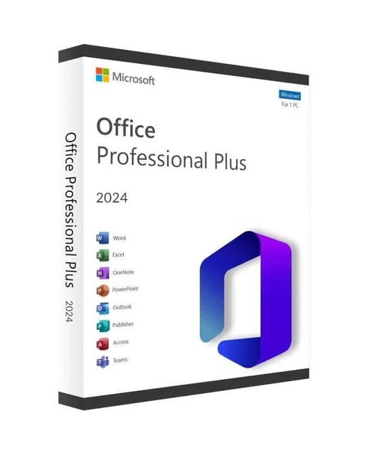 MICROSOFT OFFICE 2024 Pro Plus Vollversion sofort Download kein Abo für ...