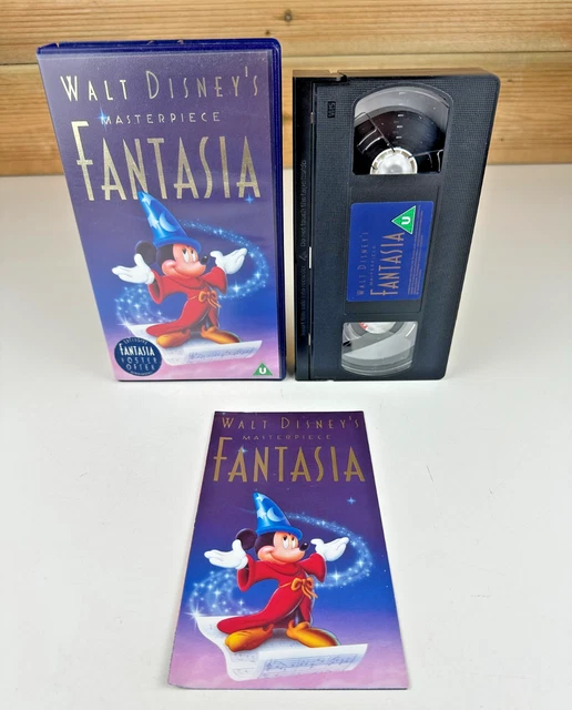 FANTASIA VHS VIDEO Walt Disney’s Masterpiece Children’s Retro 115 ...