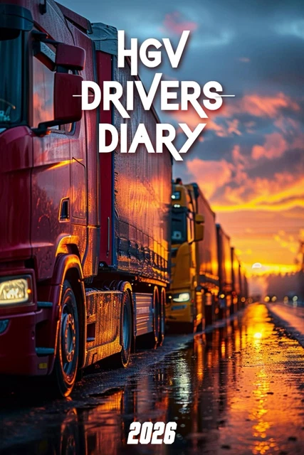 HGV DRIVERS DIARY 2026: Log Book for Truck, Lorry, and Delivery Staff ...