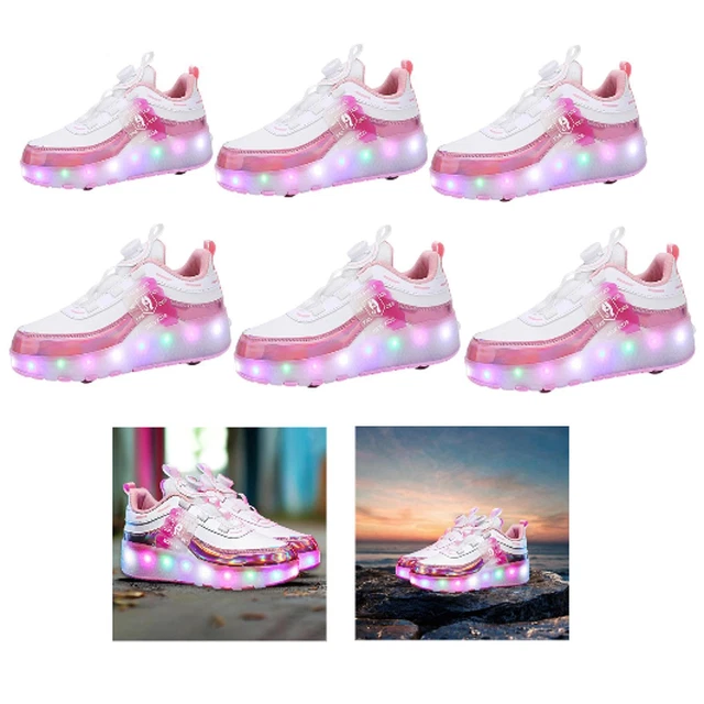 CHAUSSURES DE PATIN à roulettes pour enfants, baskets cadeaux avec 2 ...