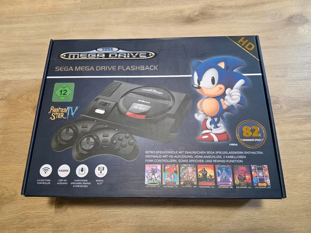 ATGAMES SEGA MEGA Drive Flashback HD Spielekonsole - Schwarz EUR 175,00 ...