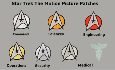 STAR TREK UNIFORM Badge Patch Insignia USS Enterprise Motion Picture ...