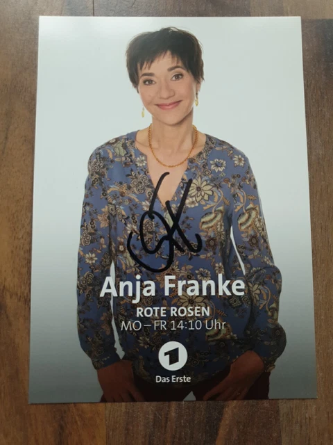 AUTOGRAMMKARTE VON ANJA Franke ( Rote Rosen ) EUR 1,00 - PicClick DE