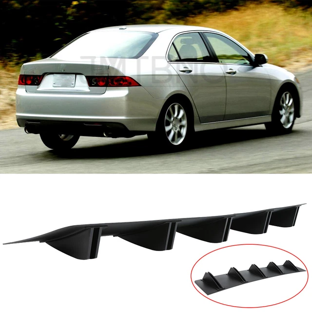 REAR DIFFUSER SHARK Fins Bumper Splitter Chin Spoiler Lower Lip For ...